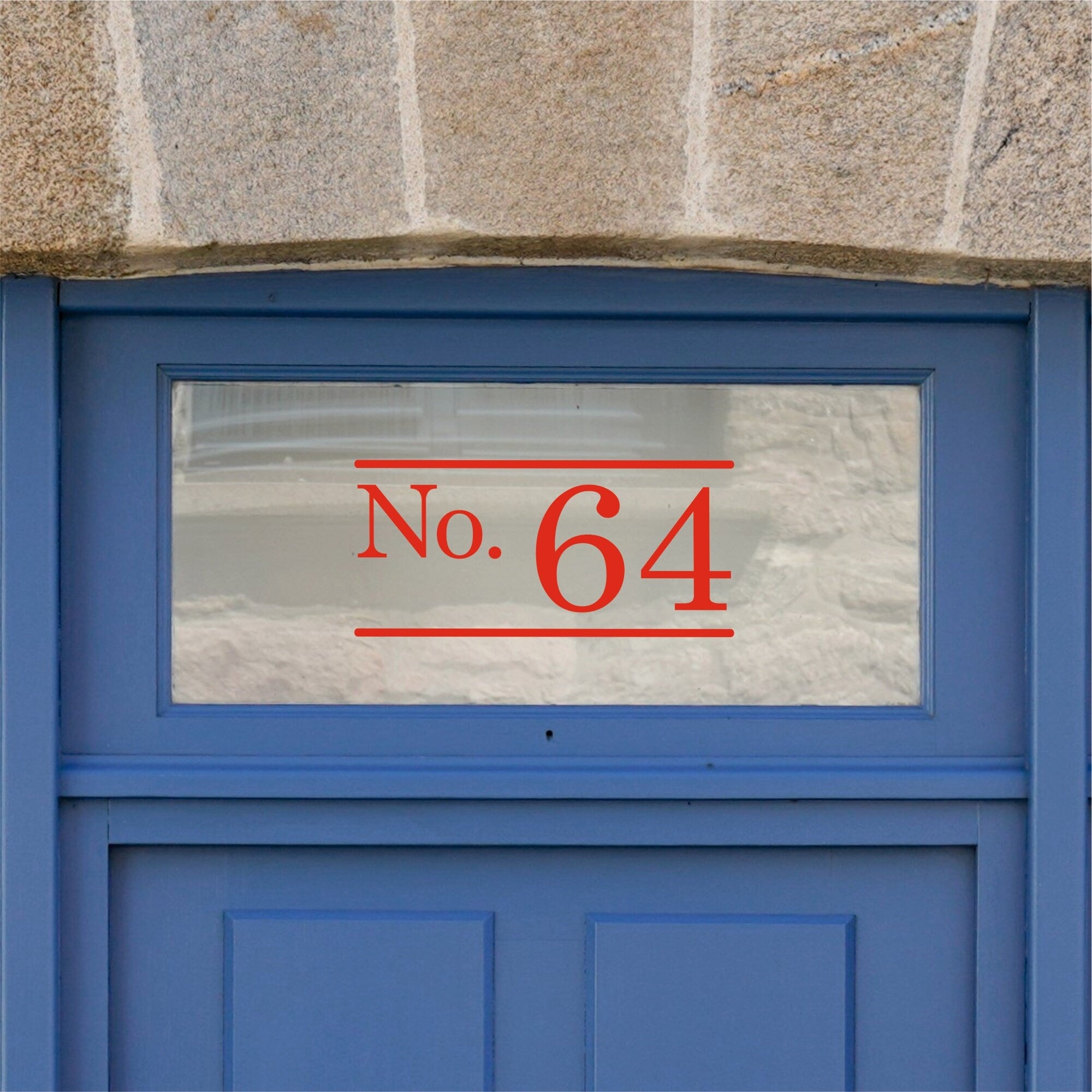 Personalised Door Number Stickers | Traditional Design – Capital Letter ...
