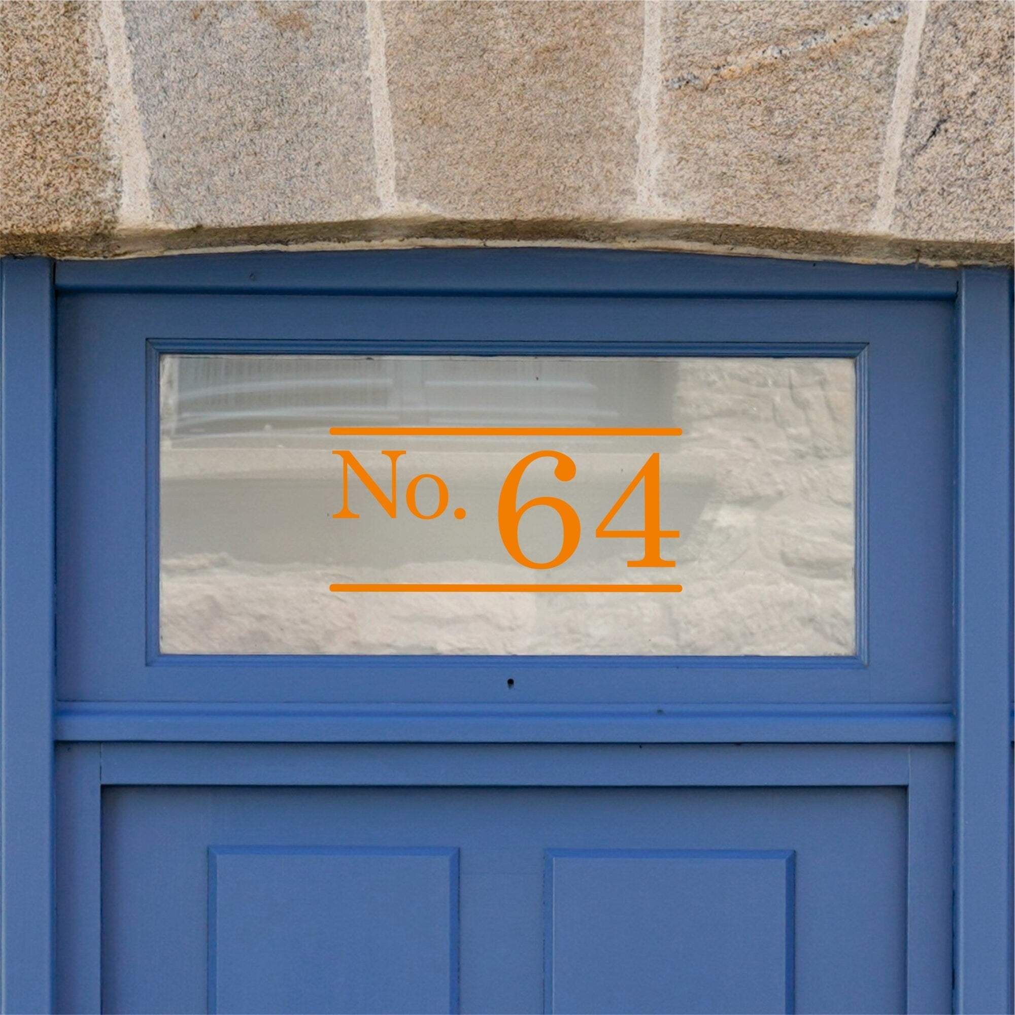 Personalised Door Number Stickers | Traditional Design – Capital Letter ...