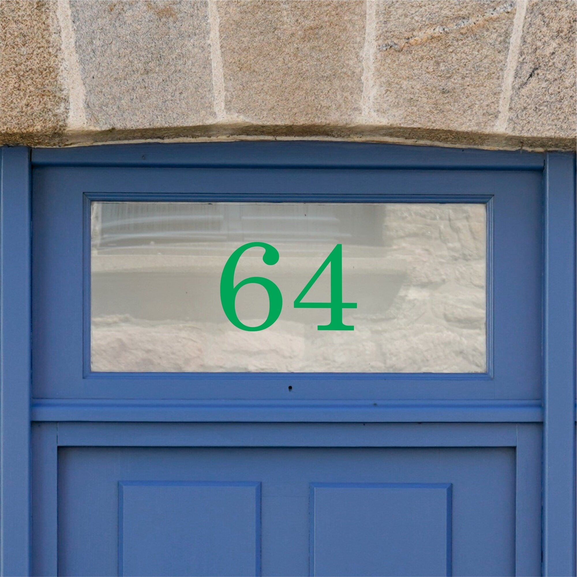 Personalised Door Number Stickers | Traditional Font Number – Capital ...