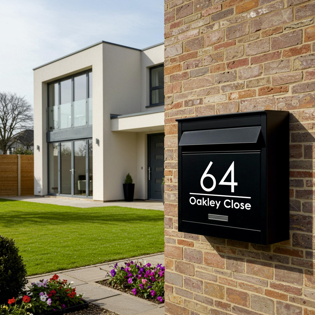 Personalised Postbox Stickers | Modern Font – Capital Letter Signs